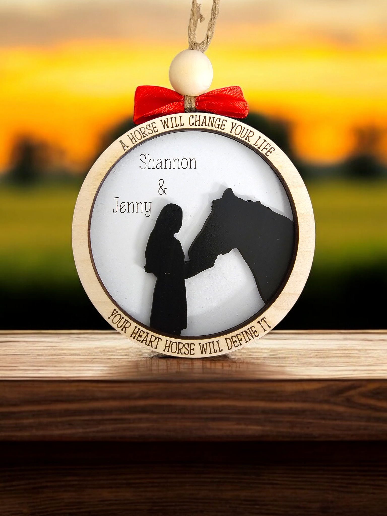 Personalised girl and her horse, boy and his horse – The snappy laser ...