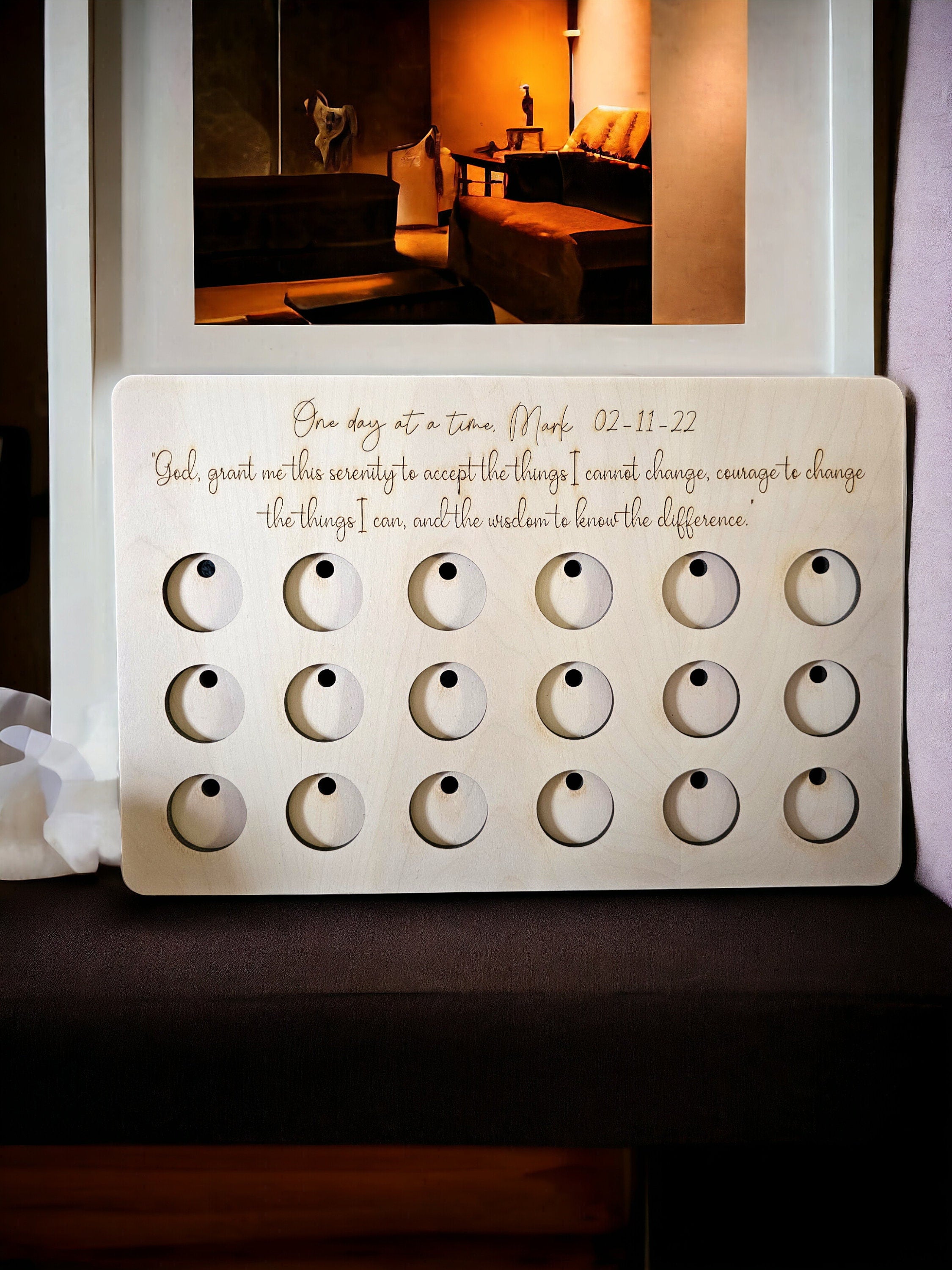 Personalised recovery token display, recovery tokens,Personalized Sere ...