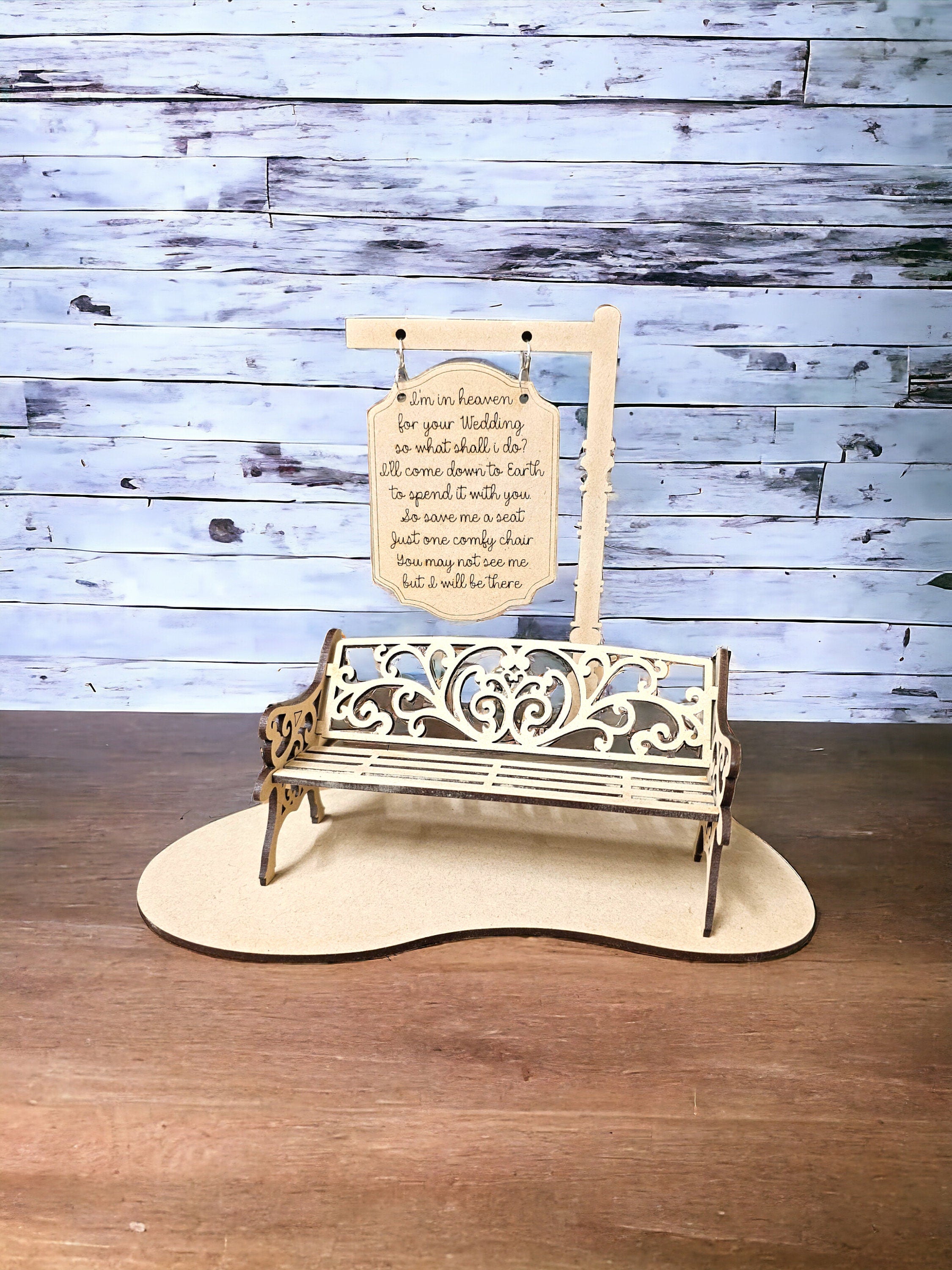 Wedding memorial centerpiece, loved ones in heaven, save a seat Weddin ...