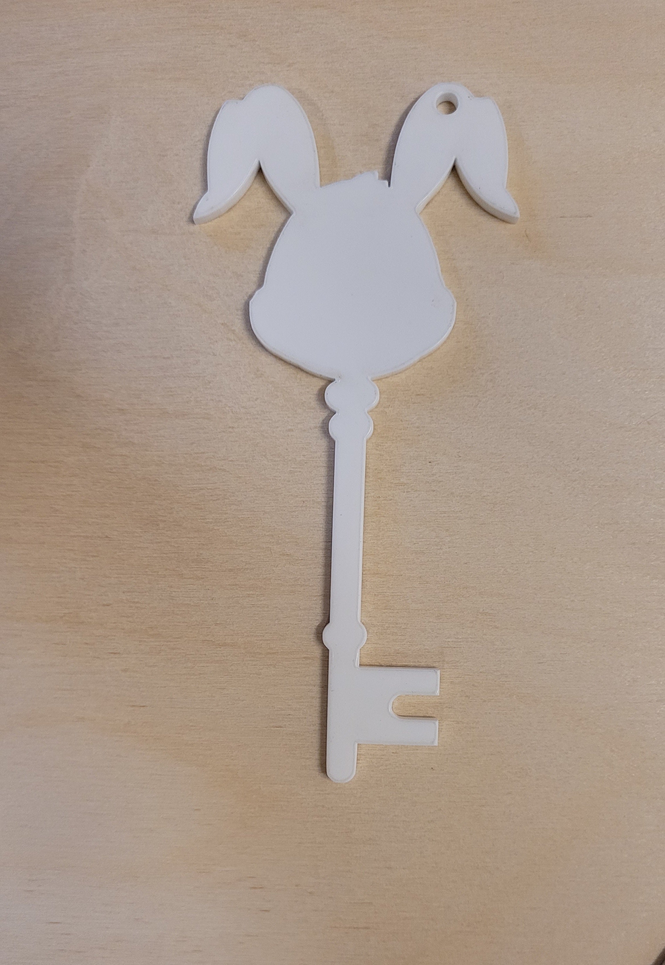 Acrylic bunny key – The snappy laser cut shop