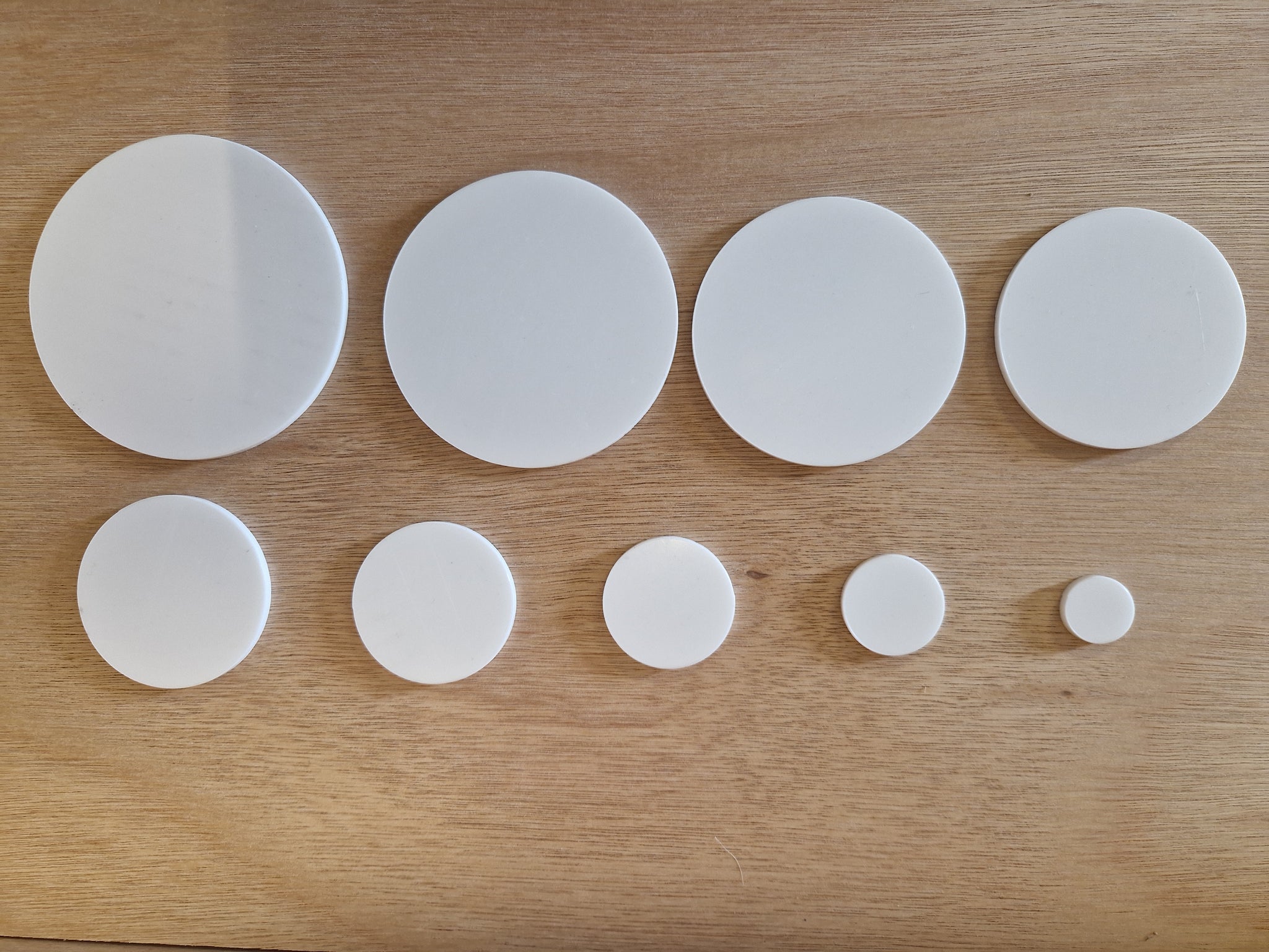 Acrylic disc Blanks, 9 Different Sizes – The snappy laser cut shop