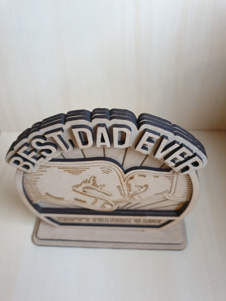 Fathers Day Fist Bump Trophy – The snappy laser cut shop